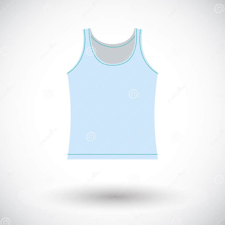 Singlet single icon. stock vector. Illustration of cotton - 89294076