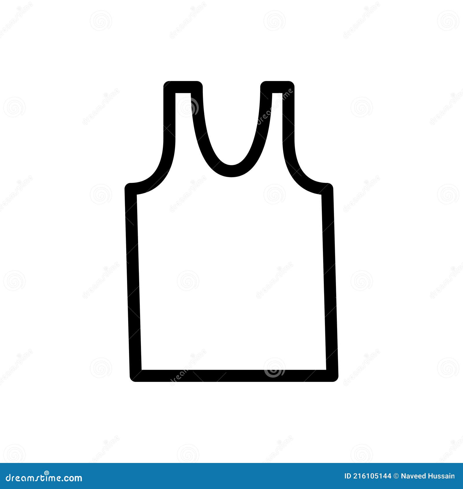 Singlet stock vector. Illustration of icon, fashion - 216105144