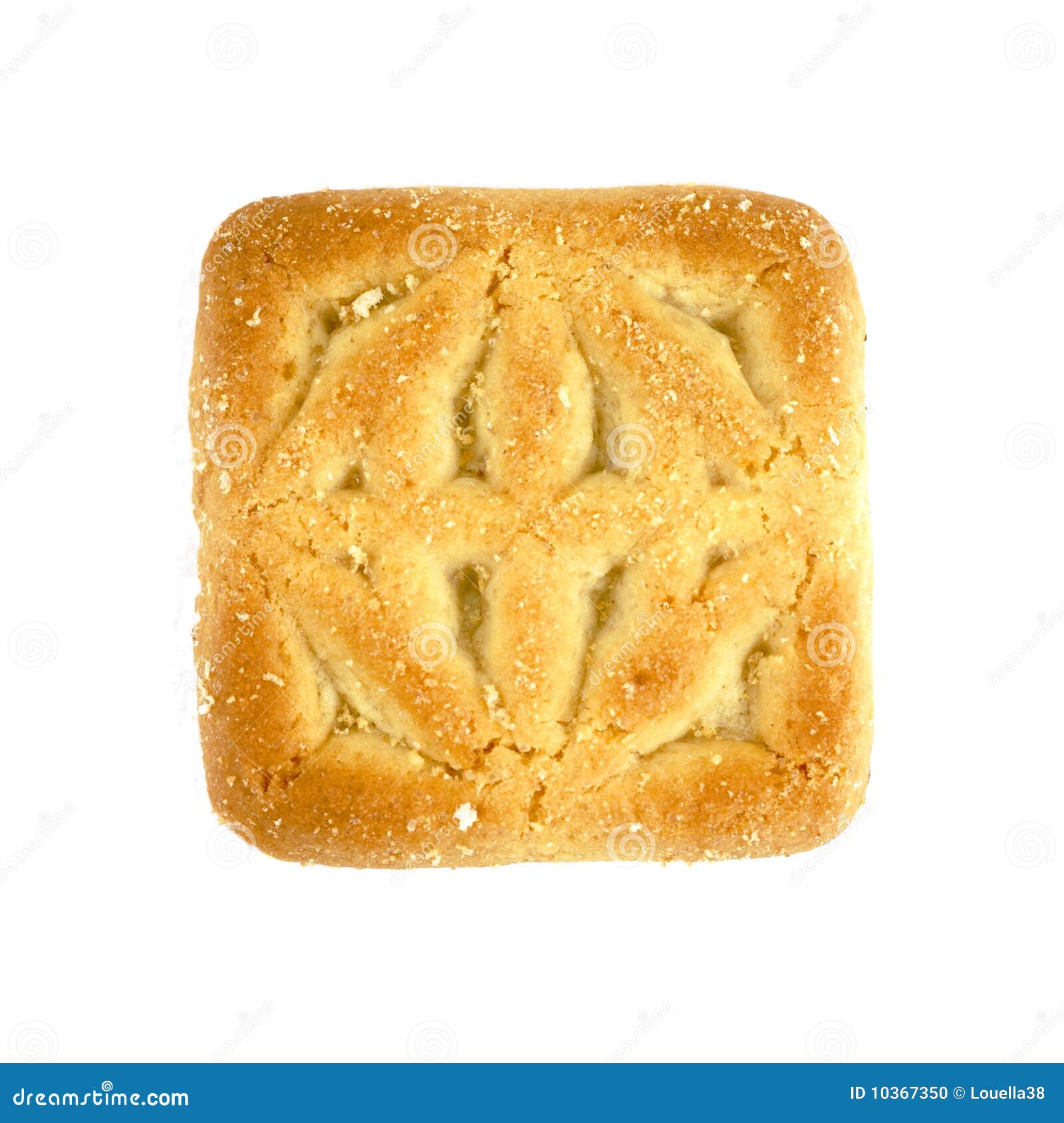 Singolo biscotto quadrato fotografia stock. Immagine di cotto - 10367350