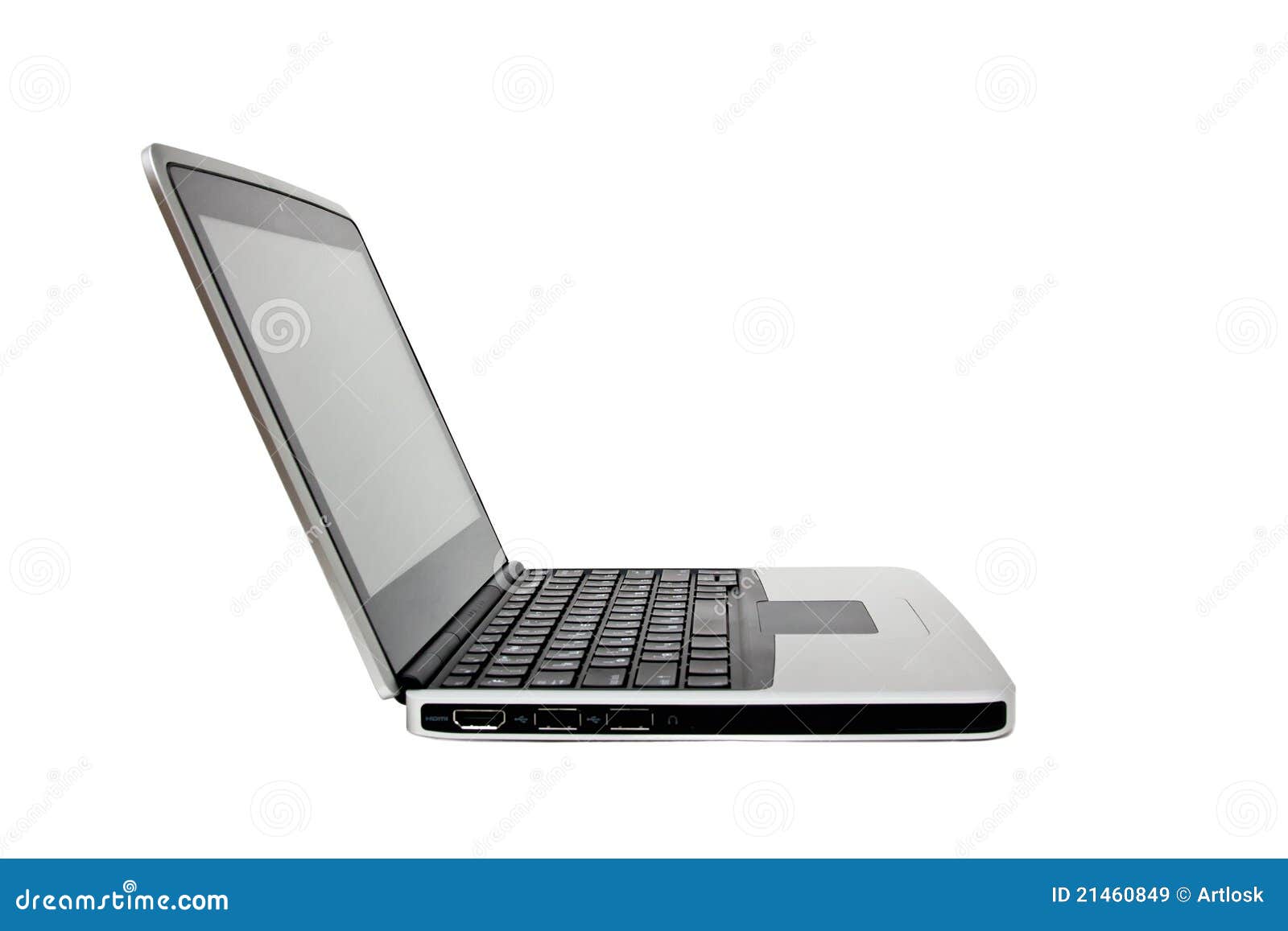 Singolo Netbook (computer Portatile) Immagine Stock - Immagine di ...