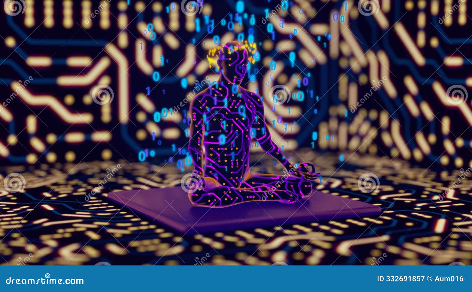 The Singularity Achieved By The Programmer Royalty-Free Cartoon ...