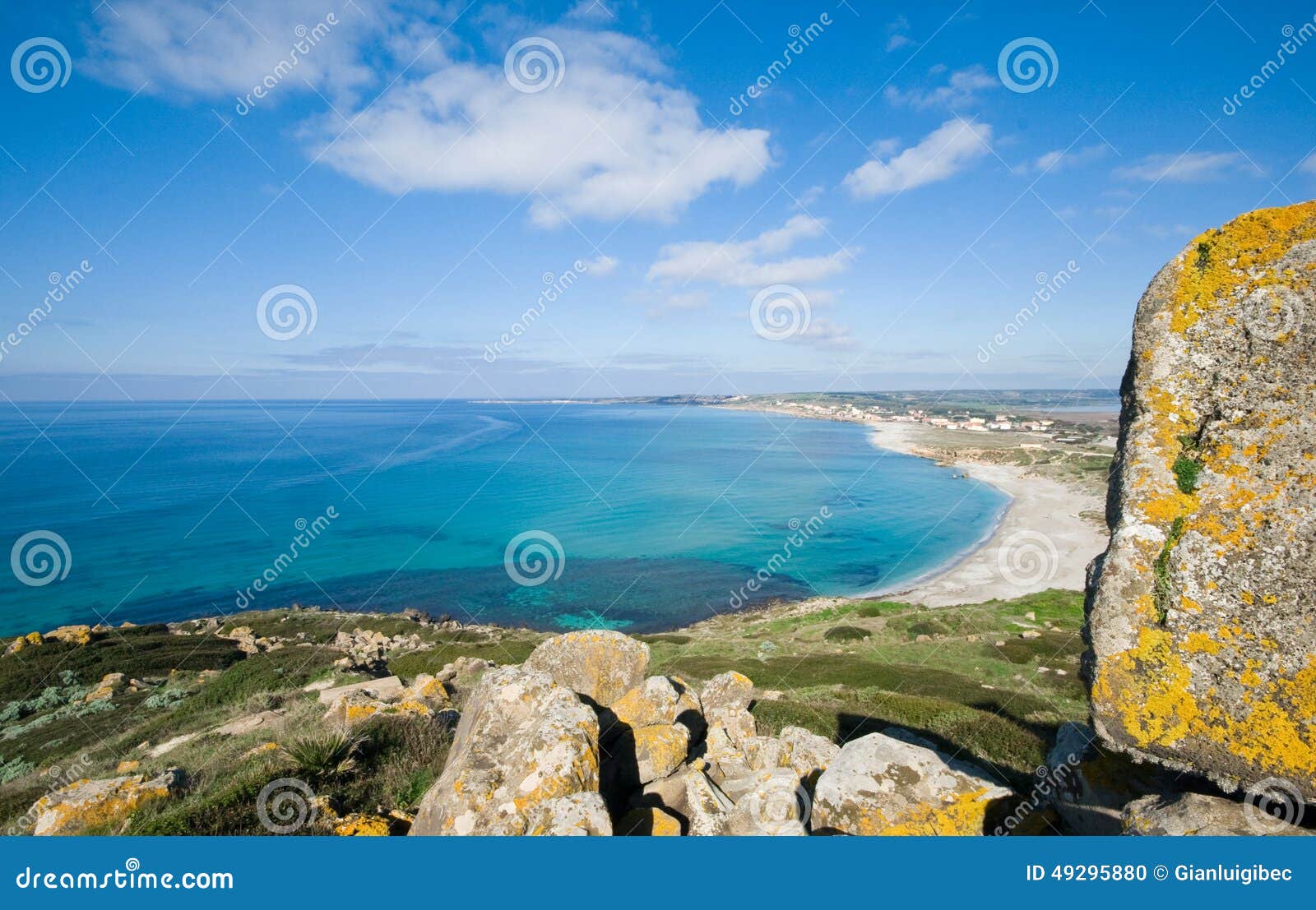 Sinis peninsula stock photo. Image of capo, site, tharros - 49295880
