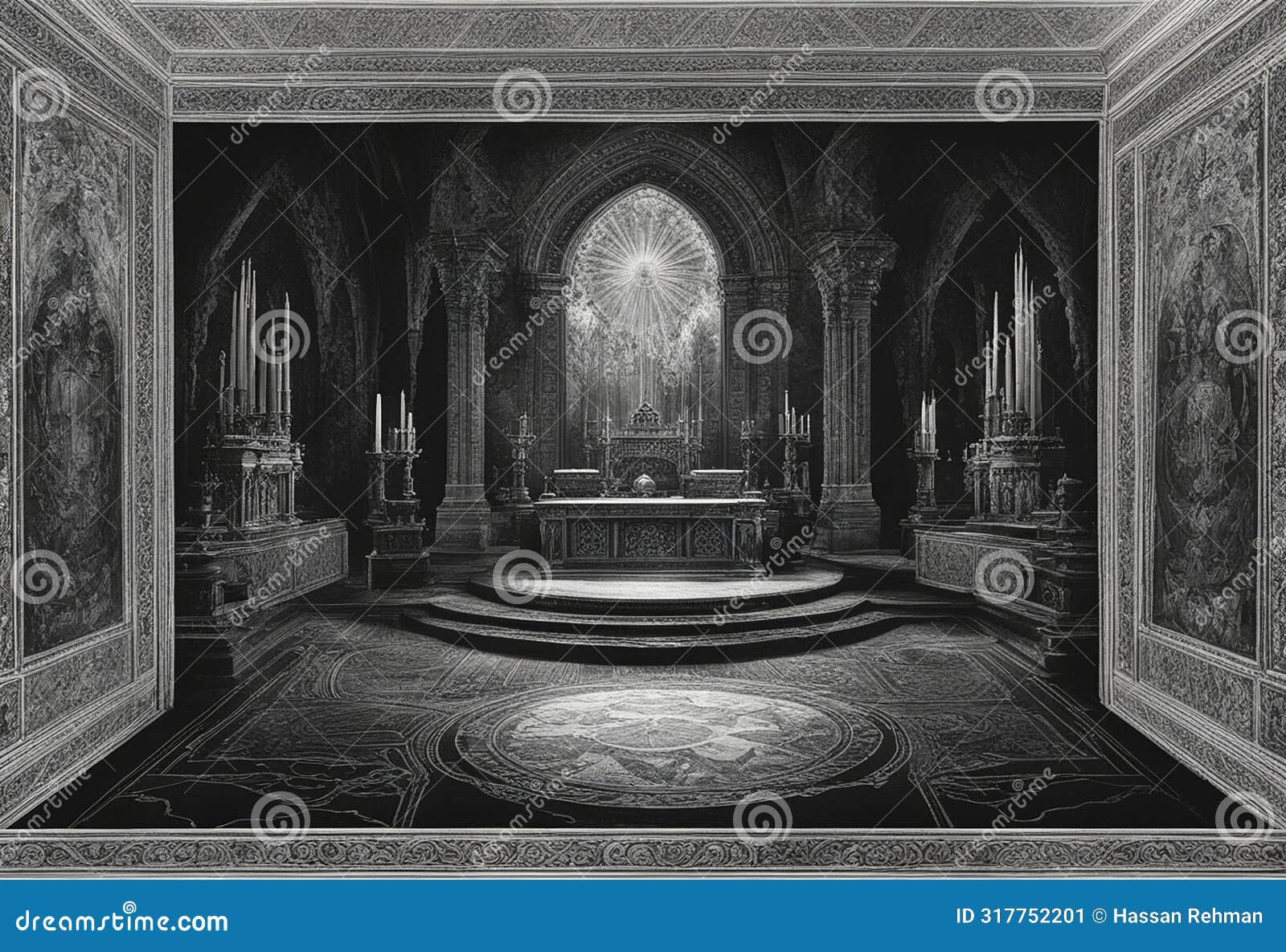 Foreboding Dark And Scary Background Royalty-Free Cartoon ...