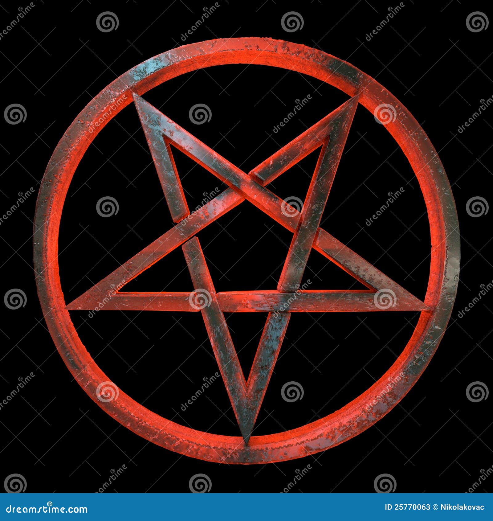 Sinister Inverted Occult Pentagram Royalty-Free Stock Photo ...