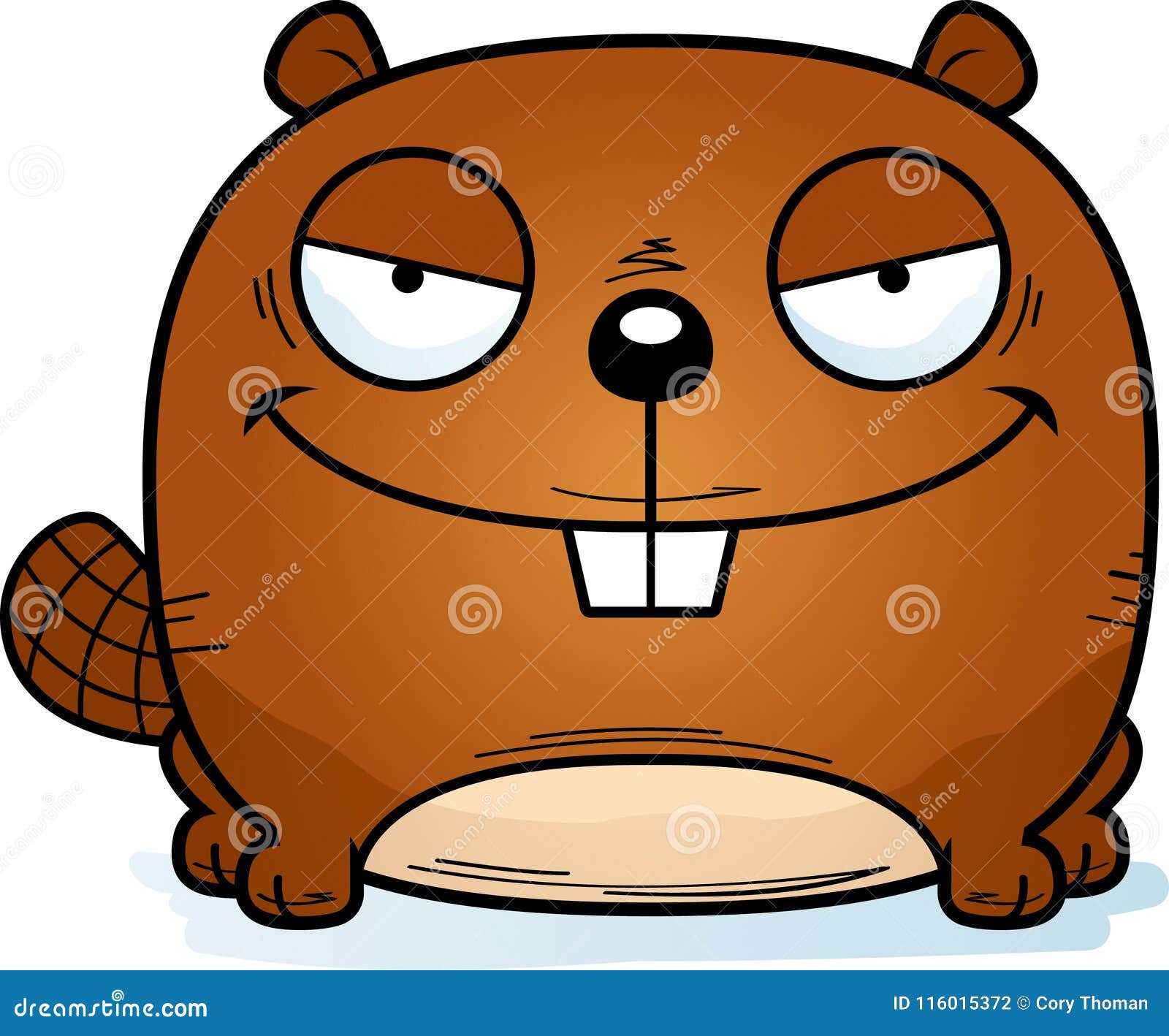 Sinister Little Beaver stock vector. Illustration of evil - 116015372