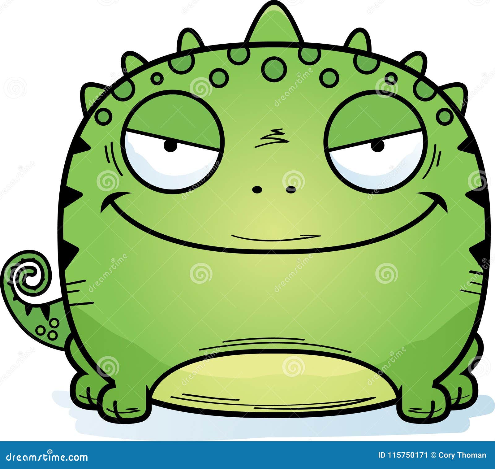 Sinister Little Lizard stock vector. Illustration of clip - 115750171