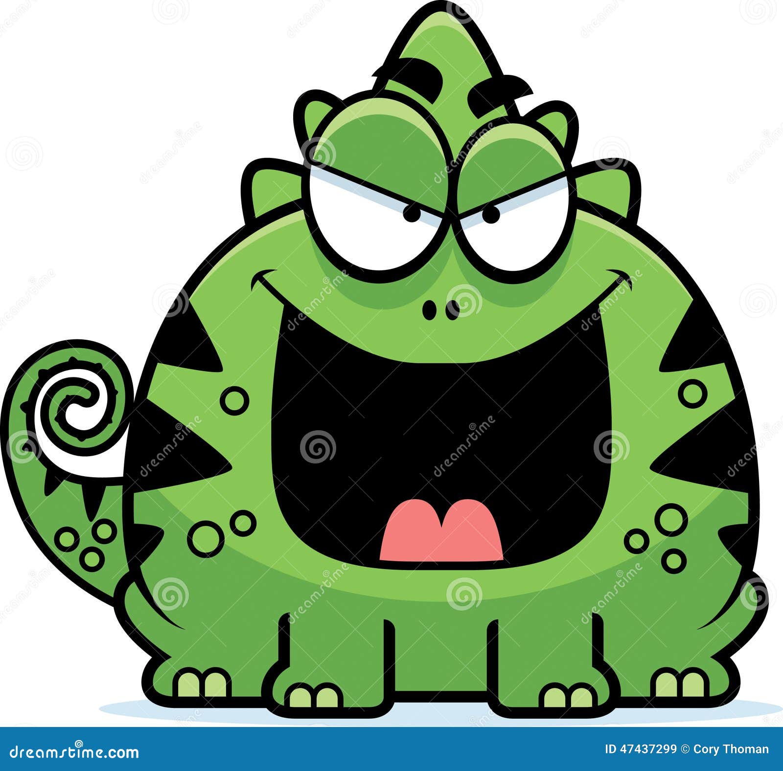 Sinister Little Lizard stock vector. Illustration of clipart - 47437299