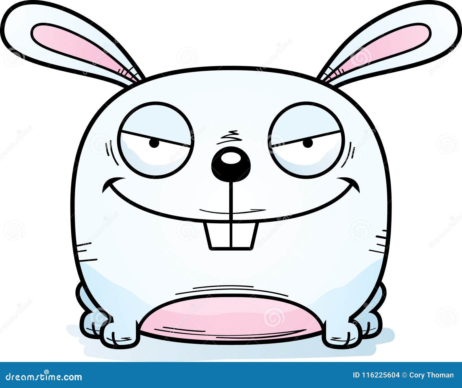 Sinister Little Rabbit stock vector. Illustration of clipart - 116225604
