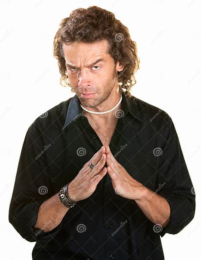 Sinister Looking Man stock photo. Image of serious, person - 25630398