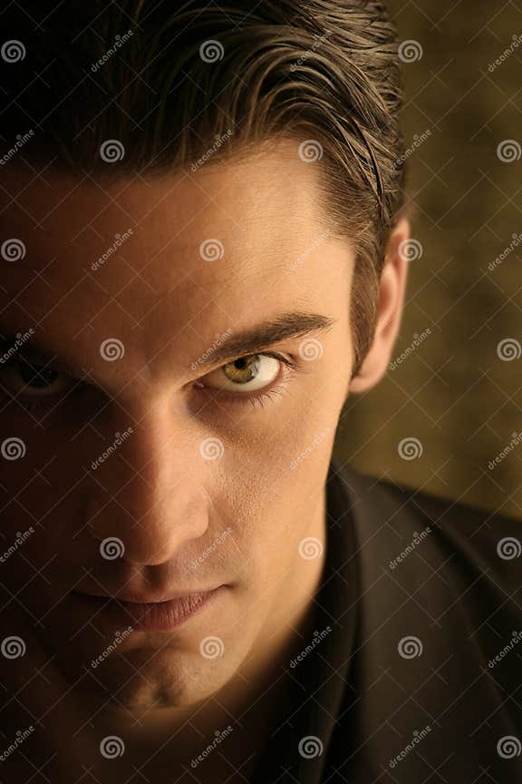 Sinister man stock image. Image of close, alone, model - 6715989