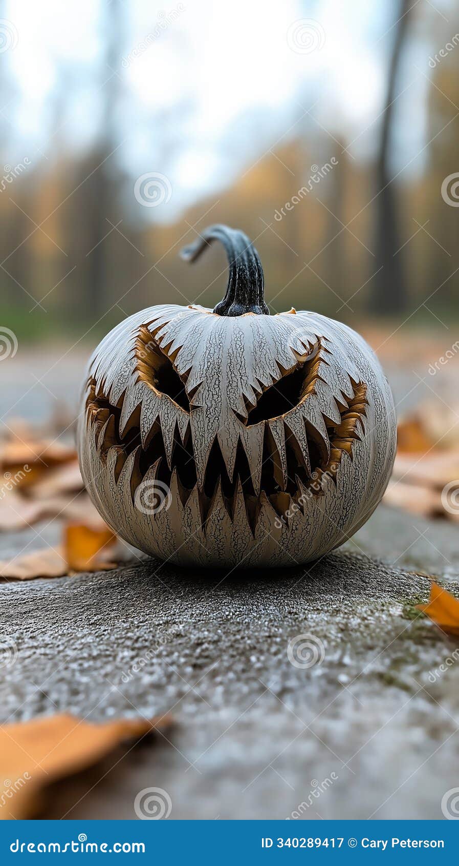 Sinister Split: the Devious White Pumpkin with Cryptic Armor and Stock ...