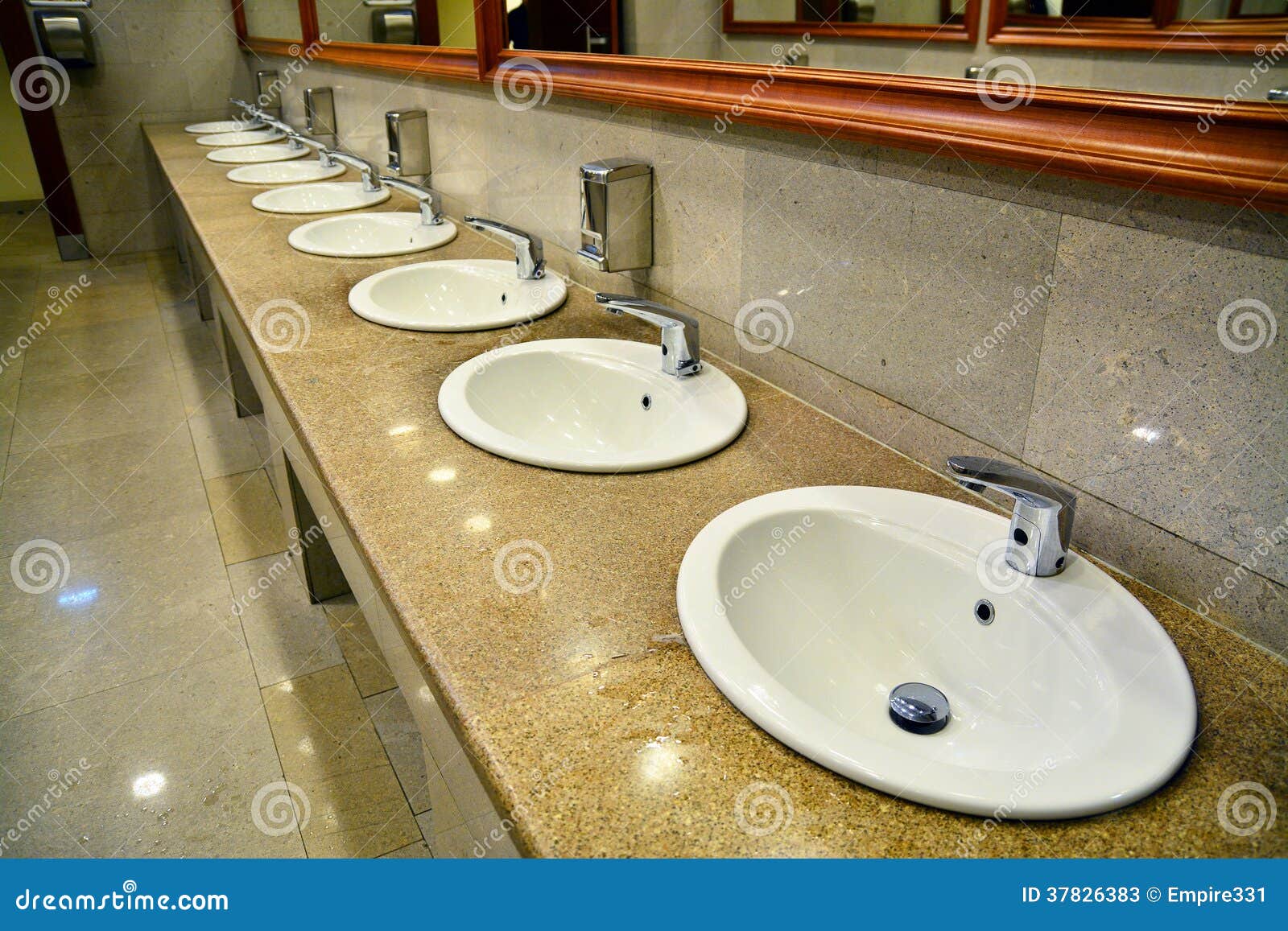 Sink stock image. Image of mirror, water, washing, restroom - 37826383