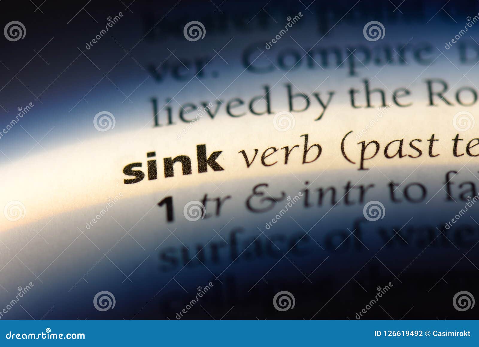 Sink stock photo. Image of writing, sink, book, definition - 126619492