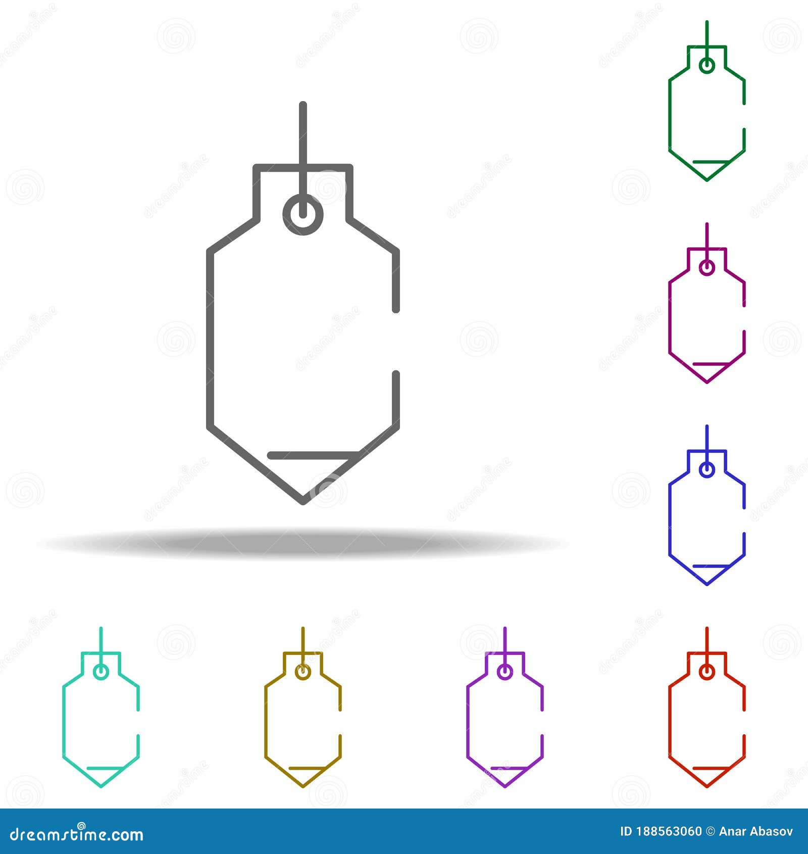 Sinker Icon. Elements of Construction in Multi Color Style Icons Stock ...