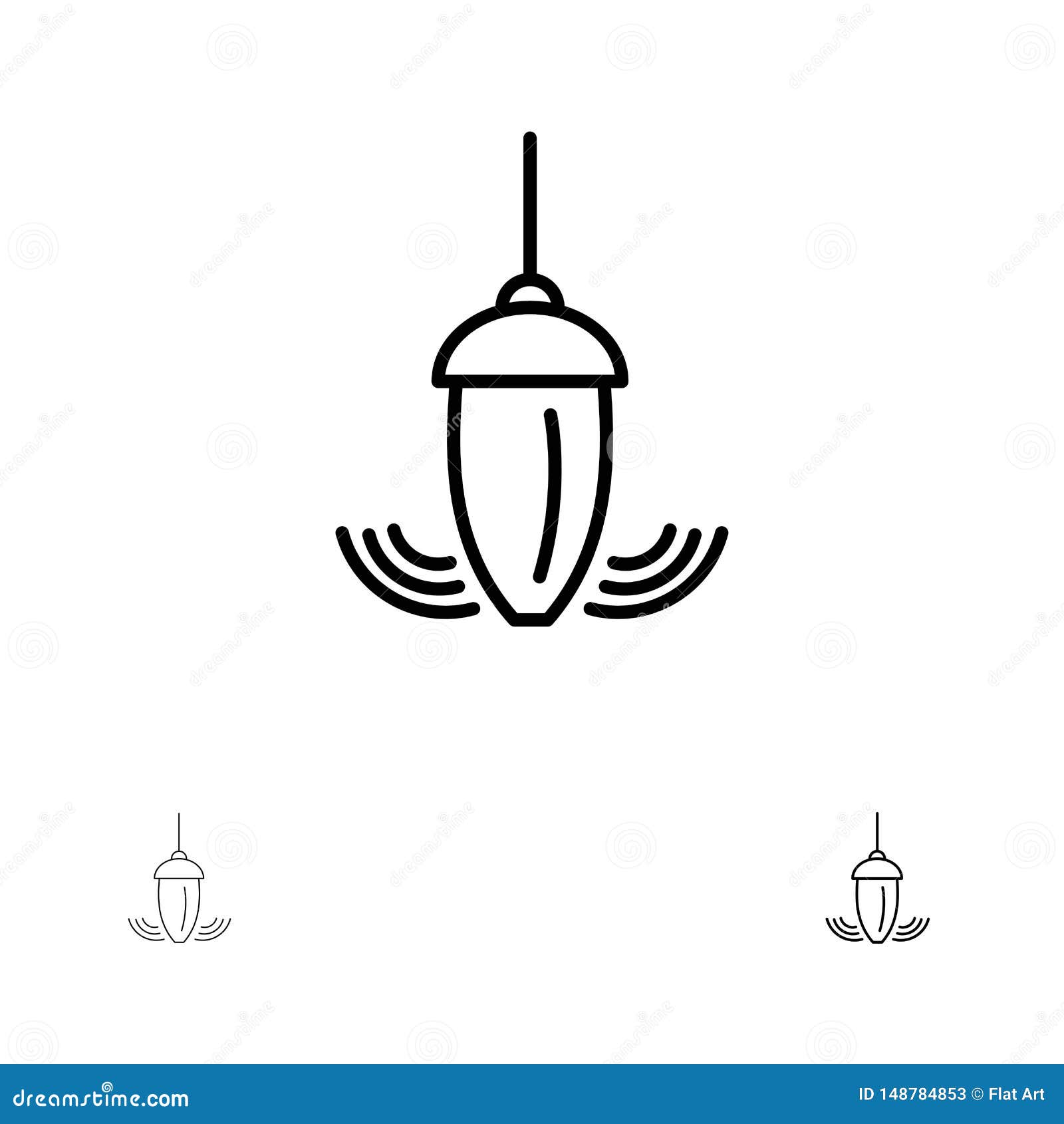 Sinker, Instrument, Measurement, Plumb, Plummet Bold and Thin Black ...