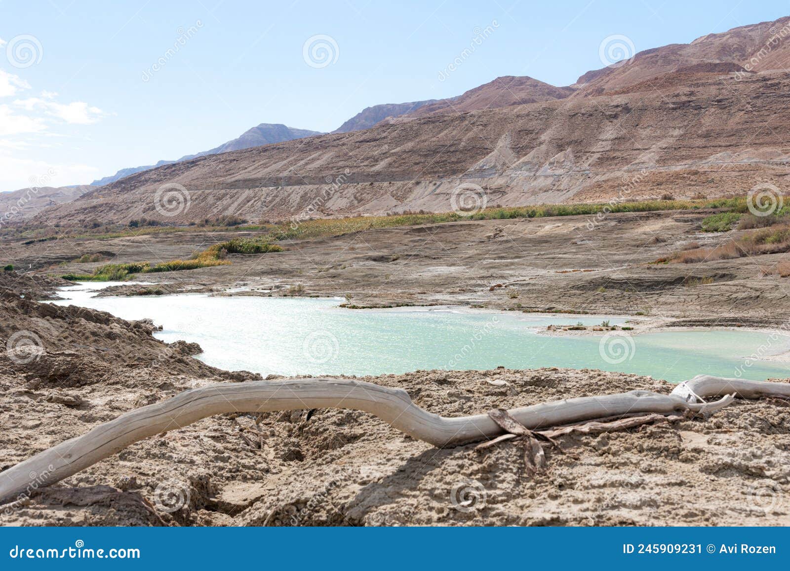 Sinkhole Filled with Turquoise Water, Near Dead Sea Coastline. Hole ... Sinkhole Filled with Turquoise Water, Near Dead Sea Coastline. Hole ...