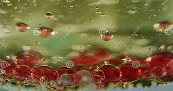 Sinking Bubble Oil Diffusion Gel Underwater Fluid Stock Photo - Image of tones, abstract: 356001238