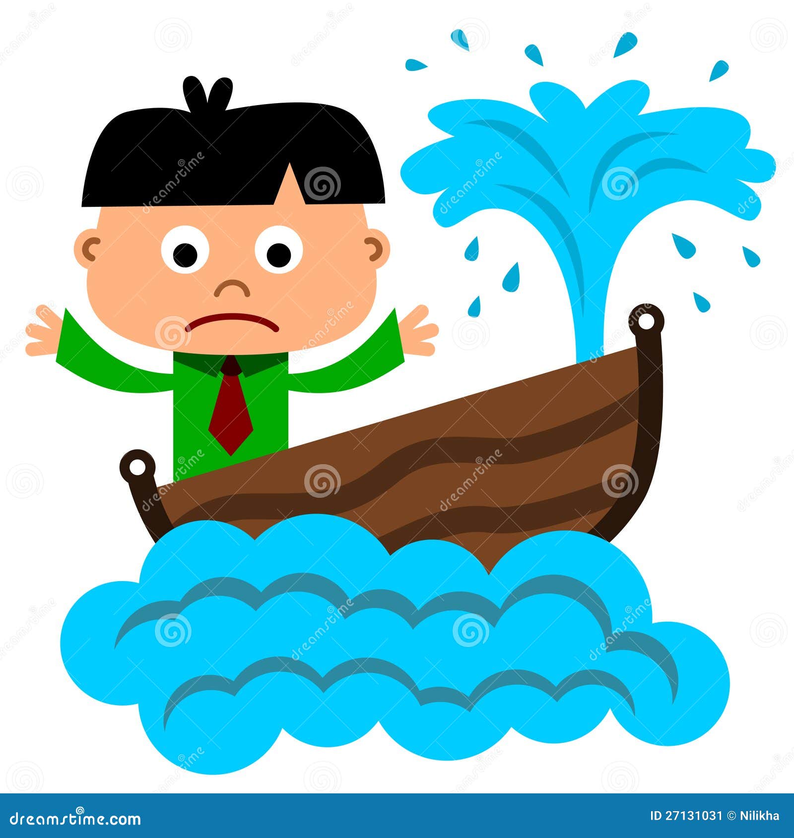Sinking business stock illustration. Illustration of loss - 27131031