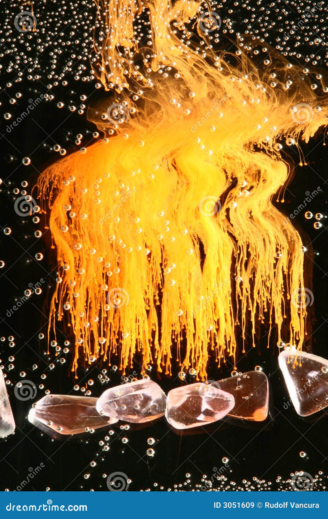 Sinking crystals stock image. Image of black, shape, dissolving - 3051609