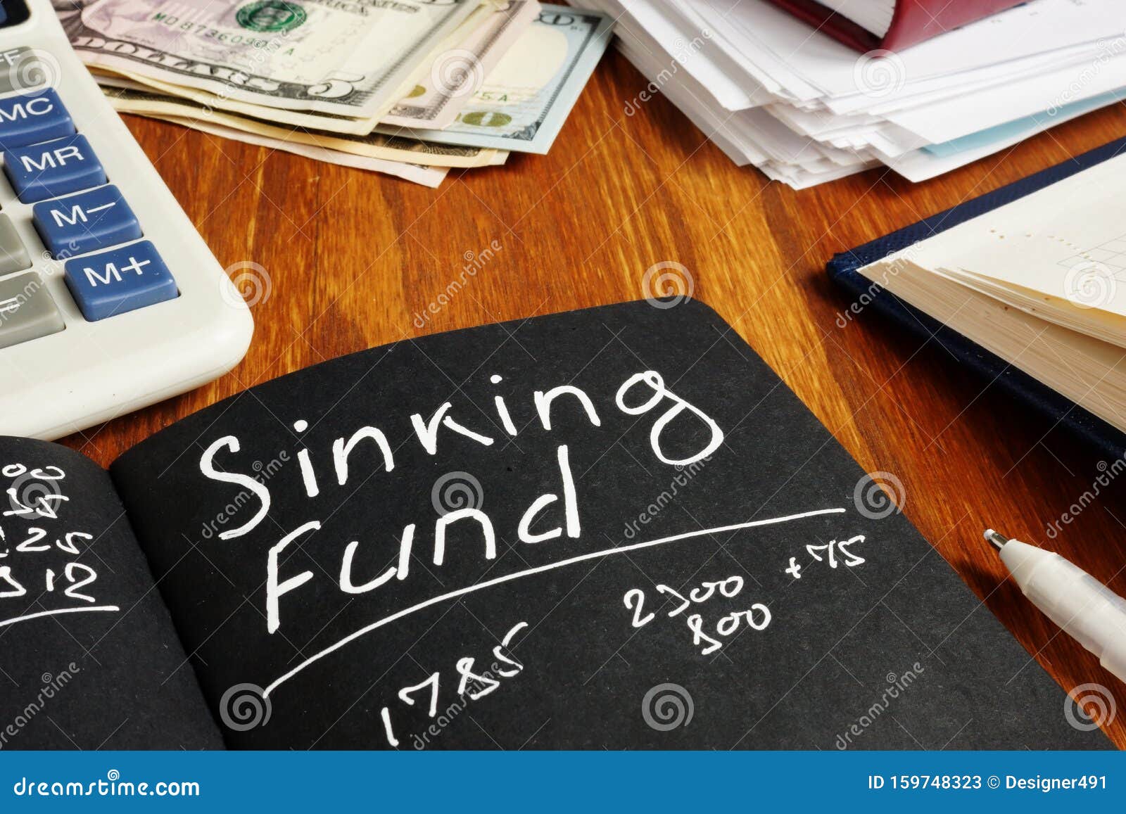 Sinking Fund Sign on the Page. Stock Image - Image of financial, sign ...