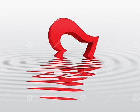 Sinking heart stock illustration. Illustration of reflection - 10362966