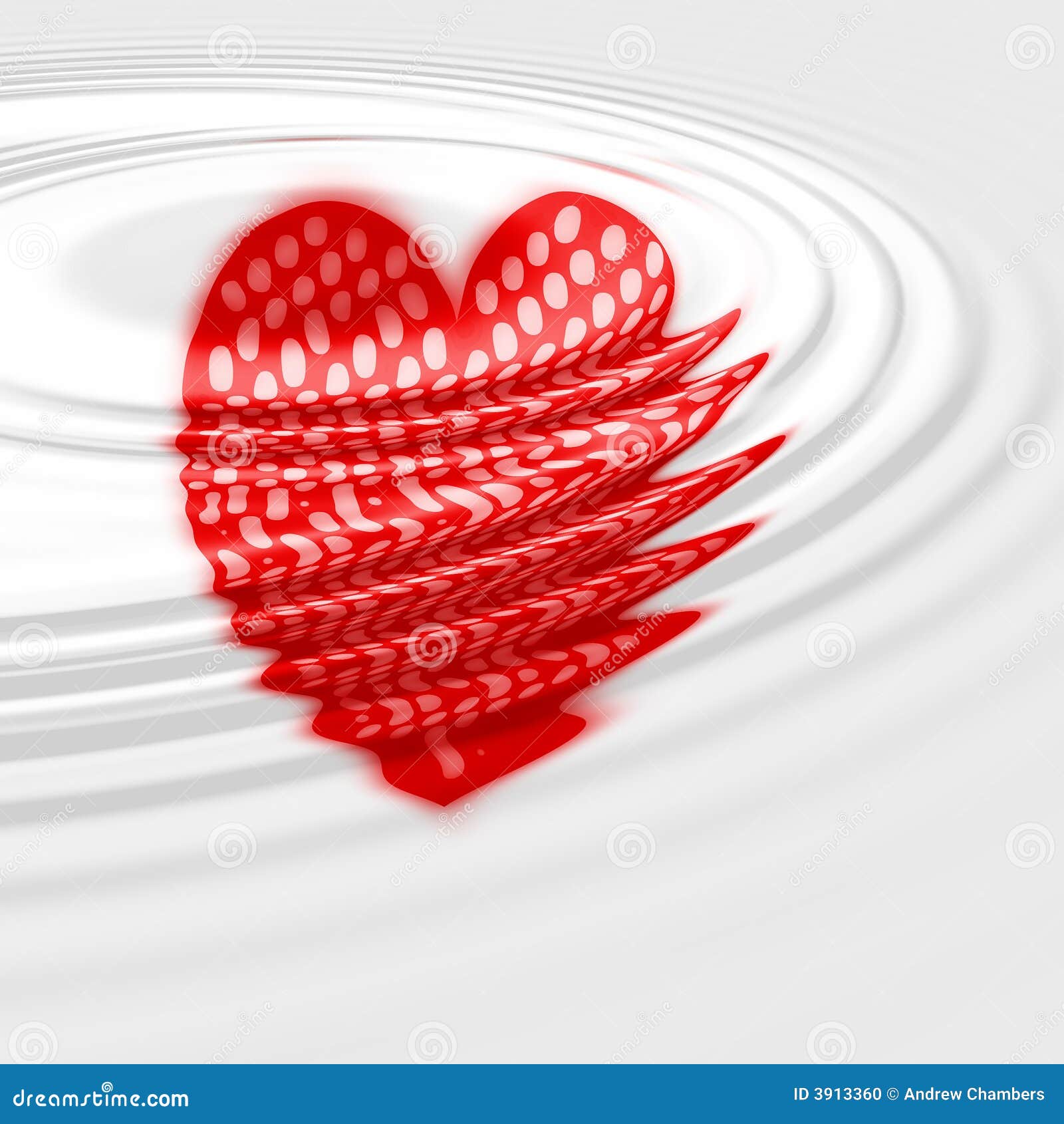 Sinking heart stock illustration. Illustration of spots - 3913360