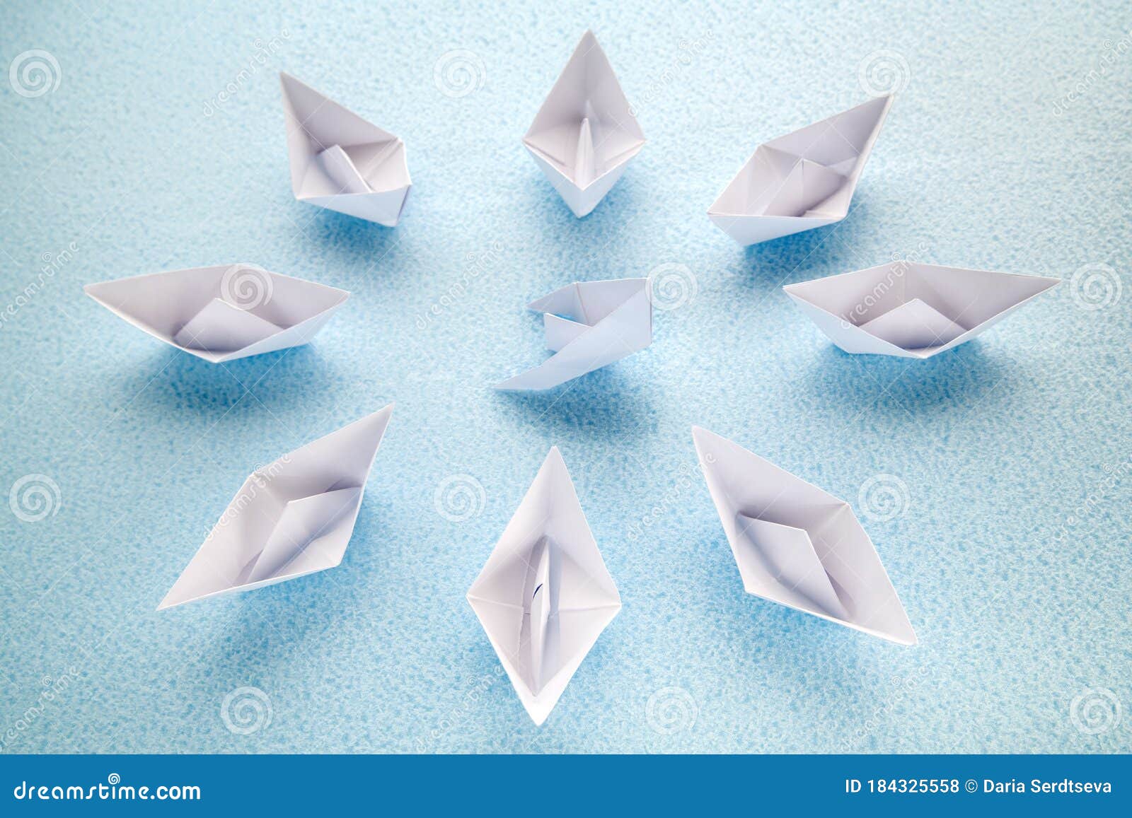 A Sinking Paper Boat is Surrounded by Surviving Boats Awaiting Help ...
