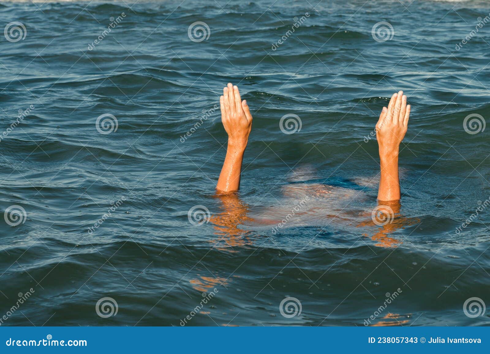 The Sinking Person, the Concept of Help Stock Image - Image of sinking ...