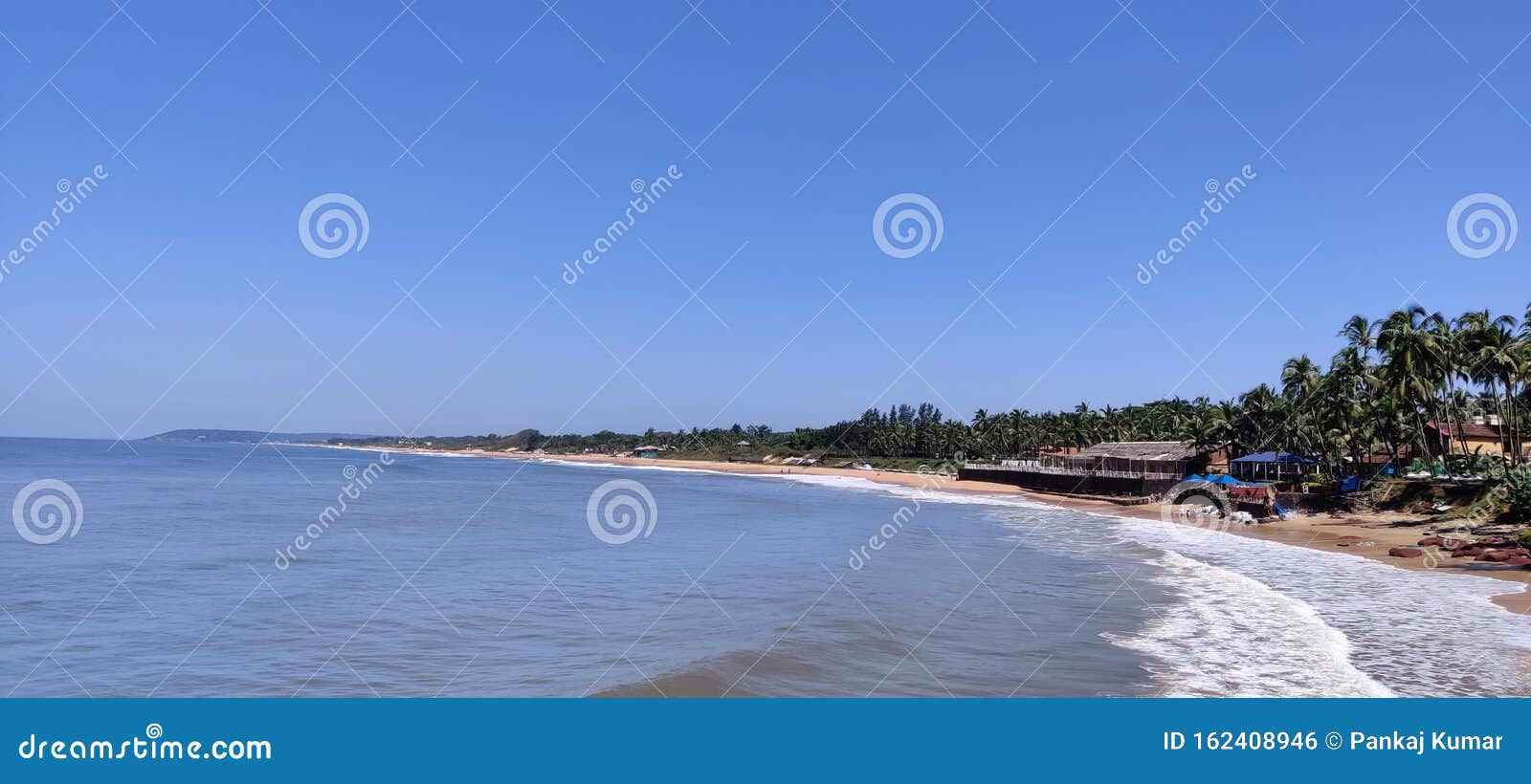 Sinquerim Beach Candolim Goa Stock Photo - Image of india, beach: 162408946