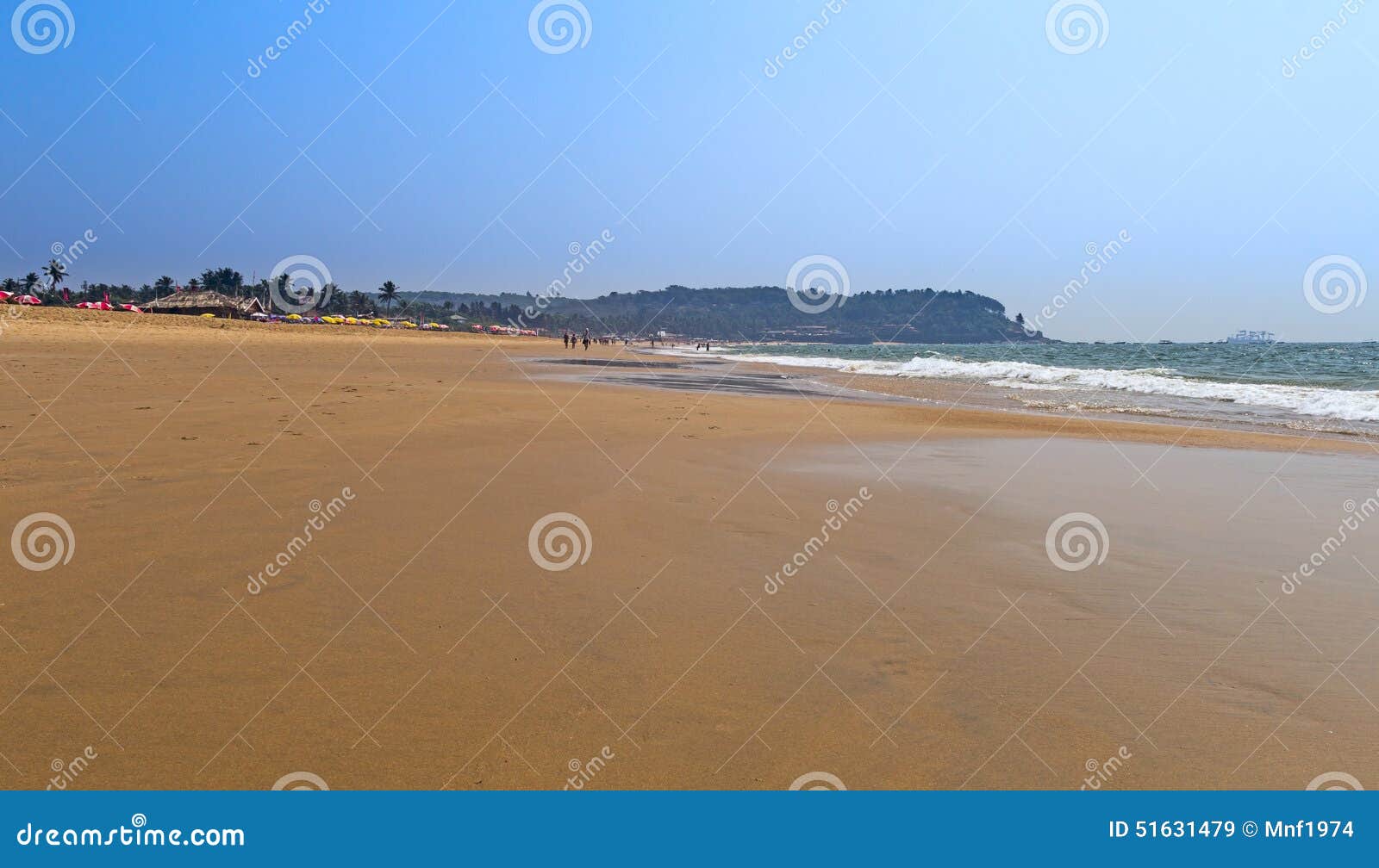 Sinquerim Beach stock image. Image of waves, india, people - 51631479