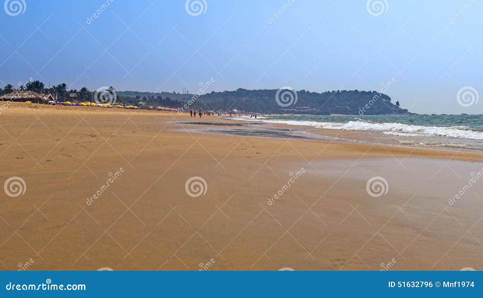 Sinquerim Beach stock photo. Image of ships, india, summer - 51632796
