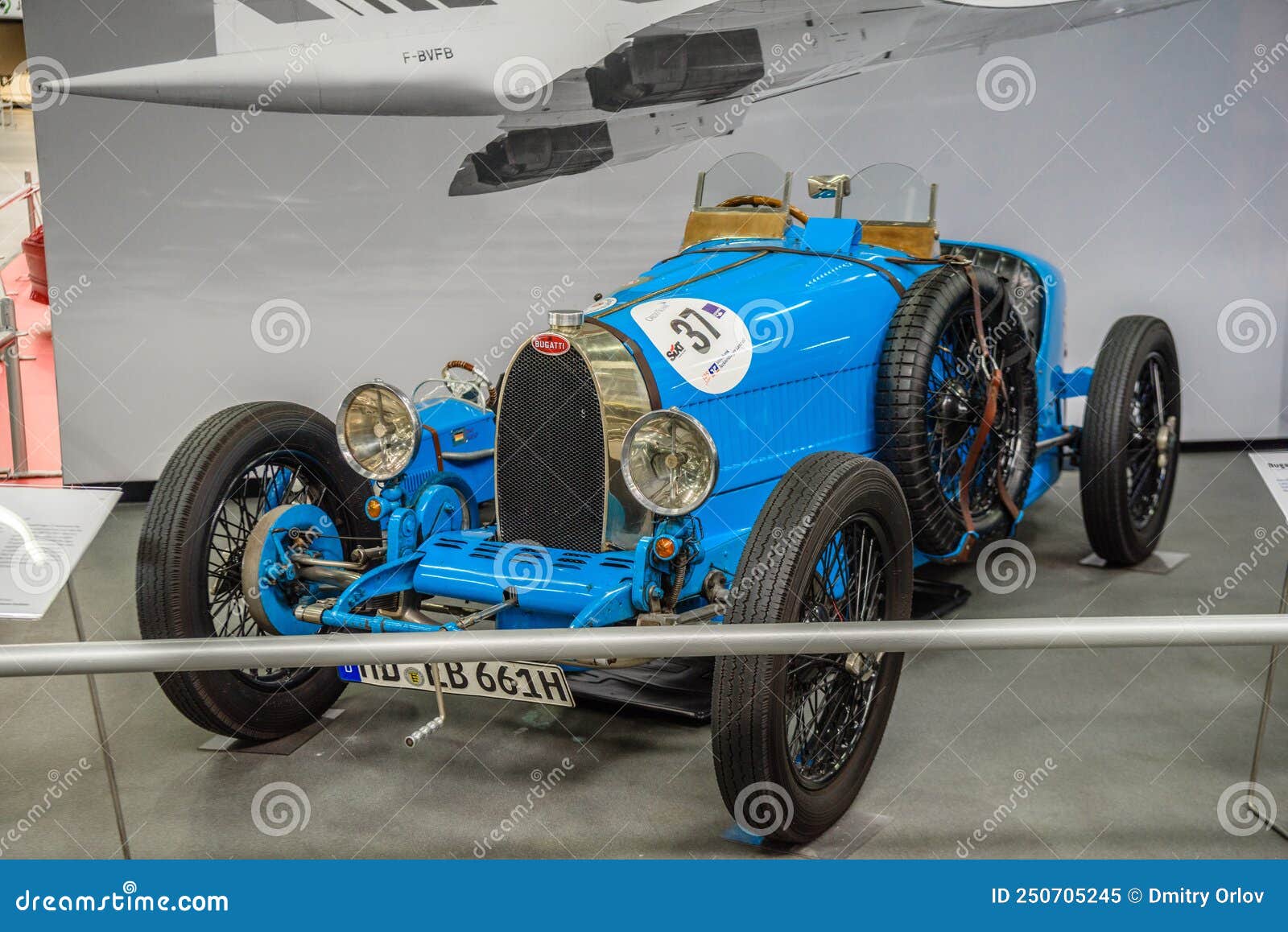 A 1926 Blue Bugatti Type 35A At 1000 Miglia Editorial Image ...