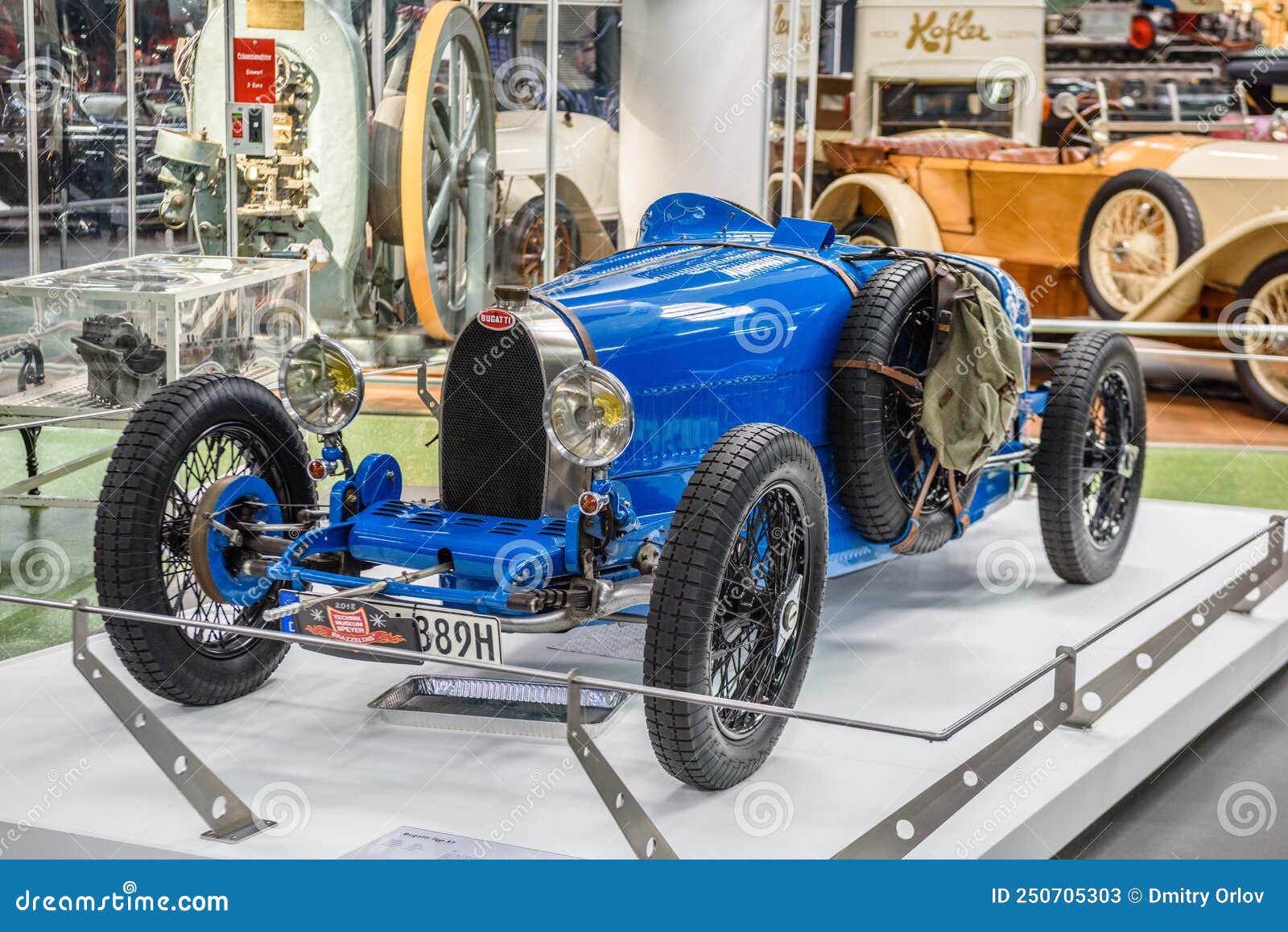 A 1926 Blue Bugatti Type 35A At 1000 Miglia Editorial Image ...