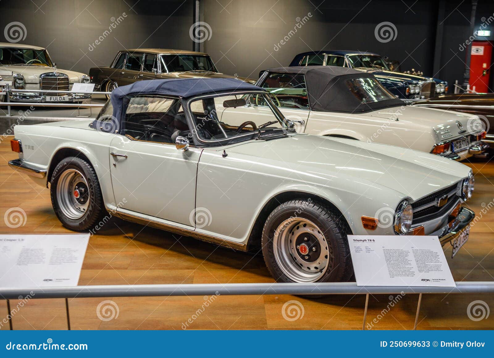 SINSHEIM, GERMANY - MAI 2022: White Triumph TR 6 Cabrio 1971 Editorial ...