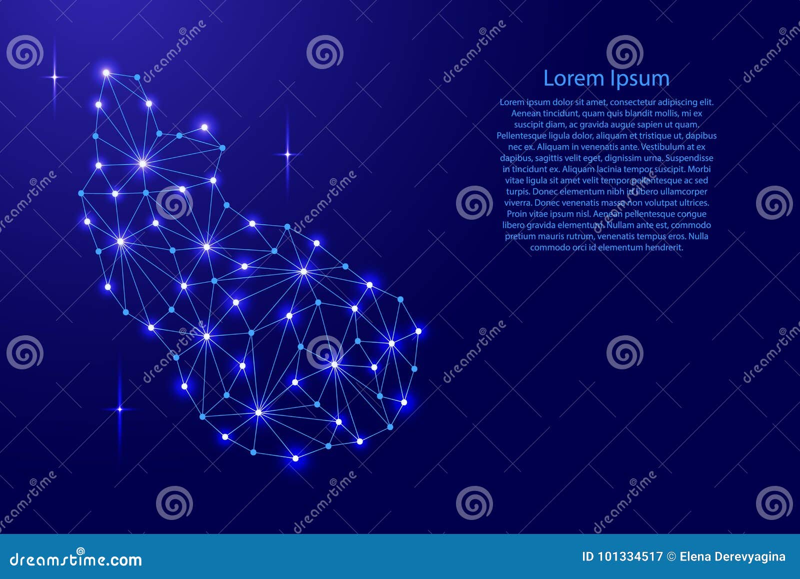 Sint Eustatius Map of Polygonal Mosaic Lines Network, Rays and Space ...