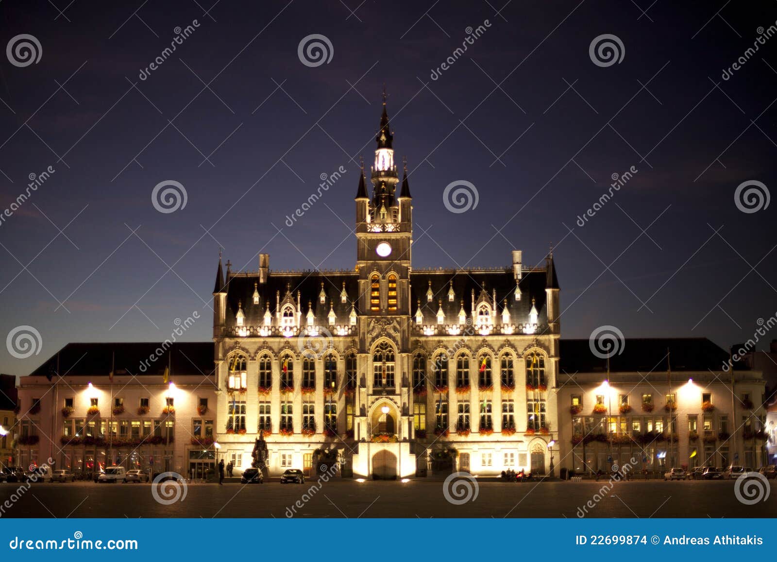 Sint-Niklaas Town-hall stock photo. Image of grote, architecture - 22699874