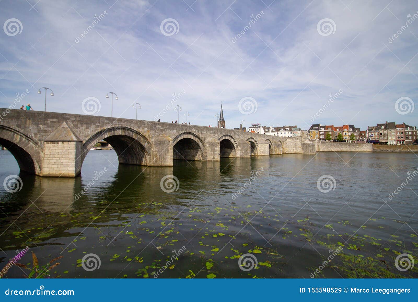 Sint Servaas Bridge in Maastricht Over the Maas Stock Image - Image of ...