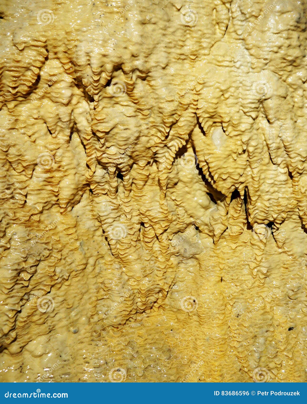 Sinter Stalactites Cave Wall Decor Stock Photo - Image of abstrct ...