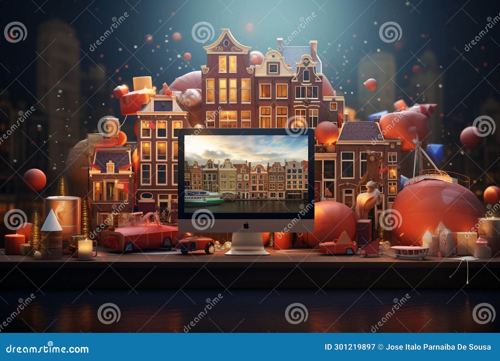 Sinterklaasthemed Technology and Gadget Concepts Stock Illustration ...
