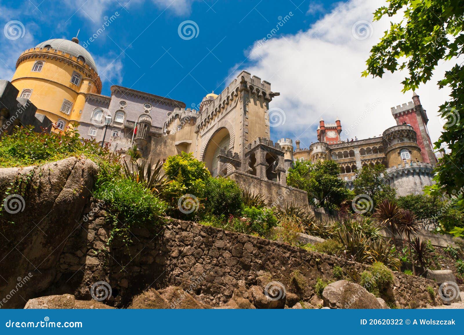 Sintra Castle in Portugal stock photo. Image of estoril - 20620322