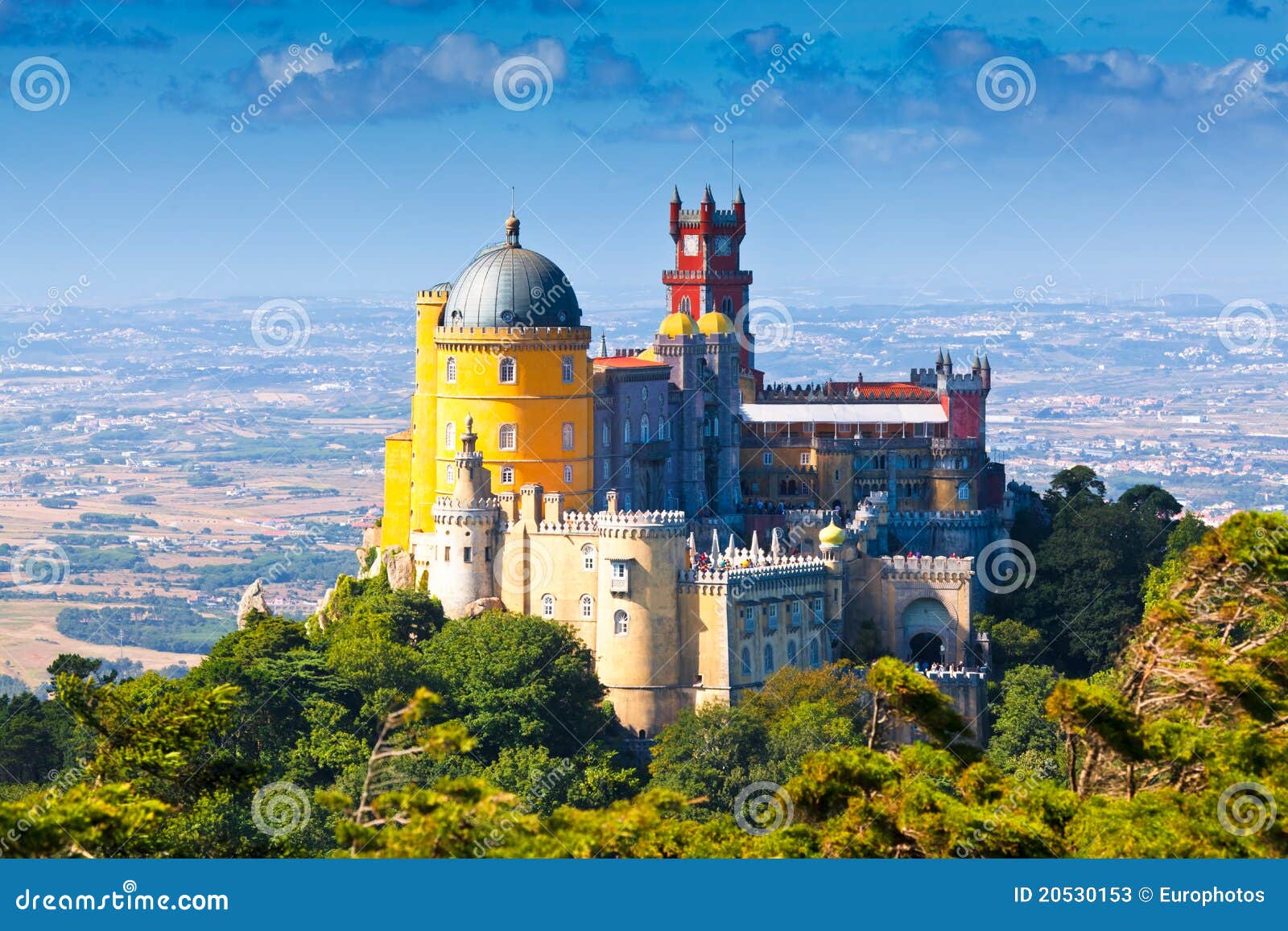 Sintra, Portugal stock image. Image of pena, lisbon, architecture ...