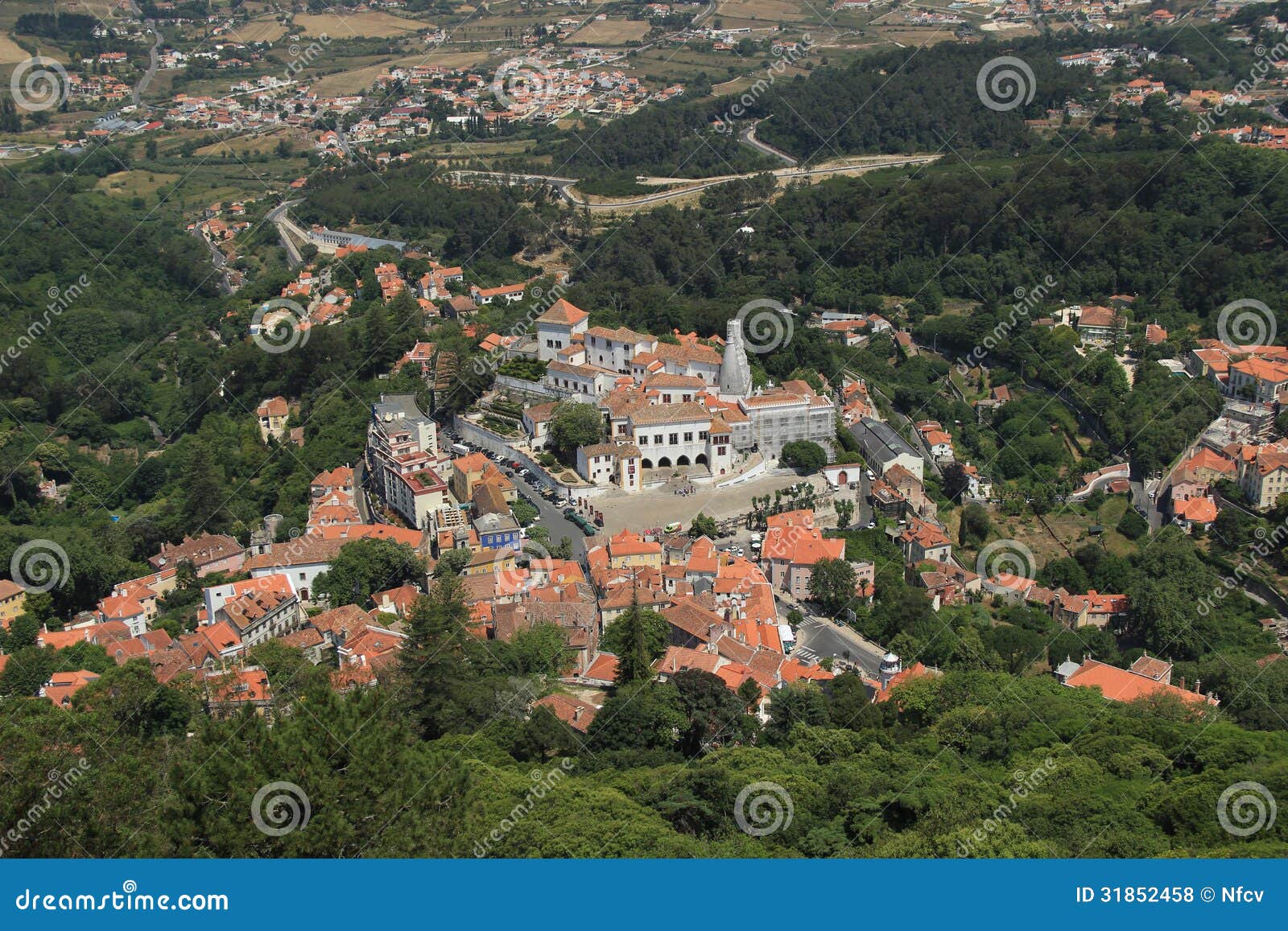 Sintra stock photo. Image of tree, palace, village, portuguese - 31852458