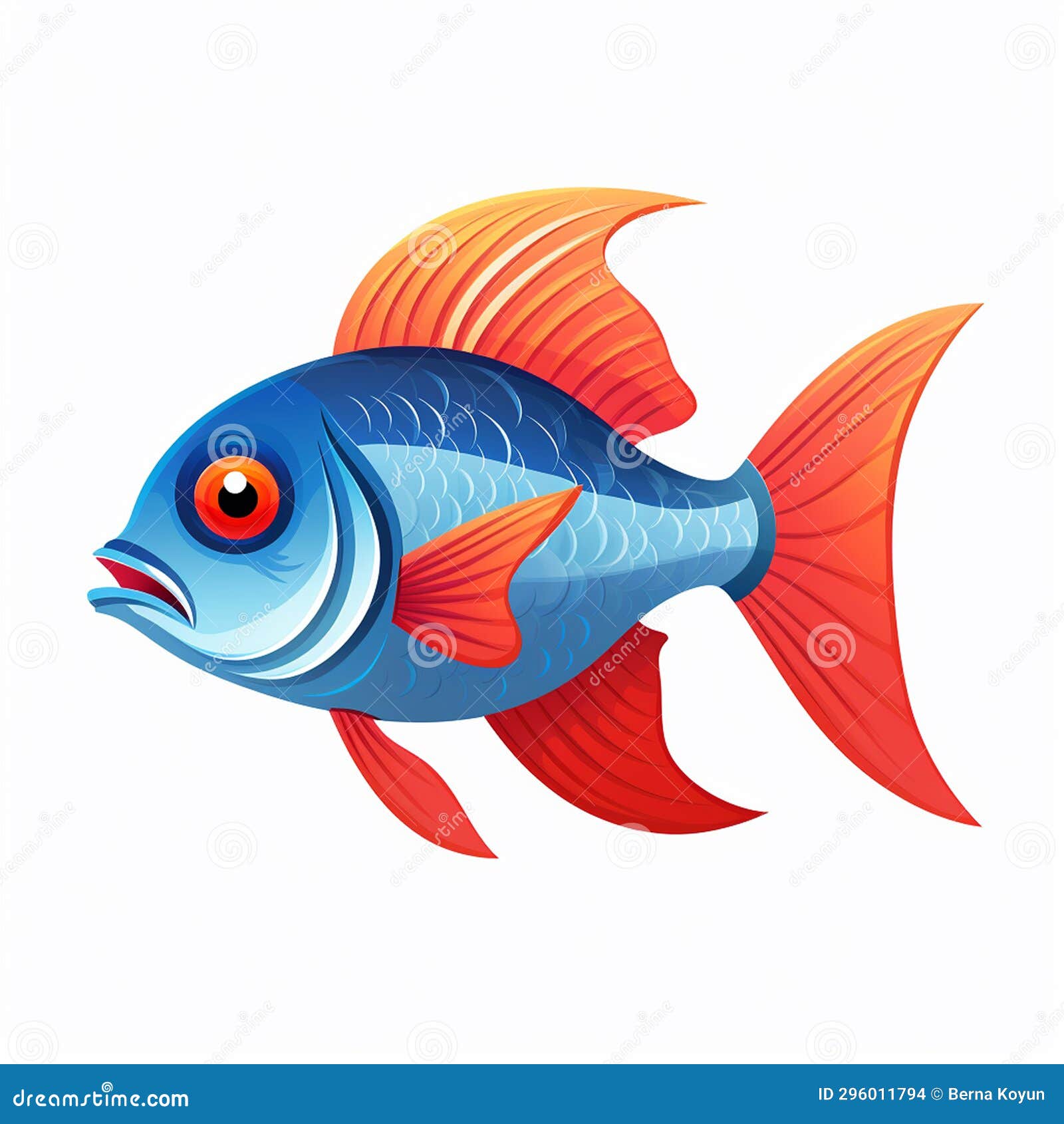 Sinuous Moray Eel Swimming in Cave Illustration Stock Illustration ...