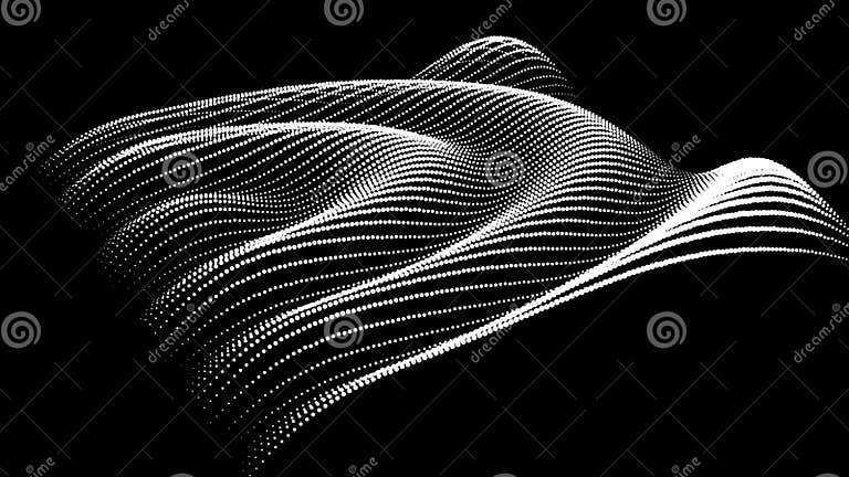 Sinusoidal Formula Distortion Sine Wave and Waveform. Graph of a 3d ...