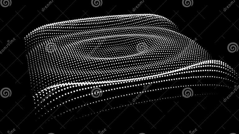 Sinusoidal Formula Distortion Sine Wave and Waveform. Graph of a 3d ...