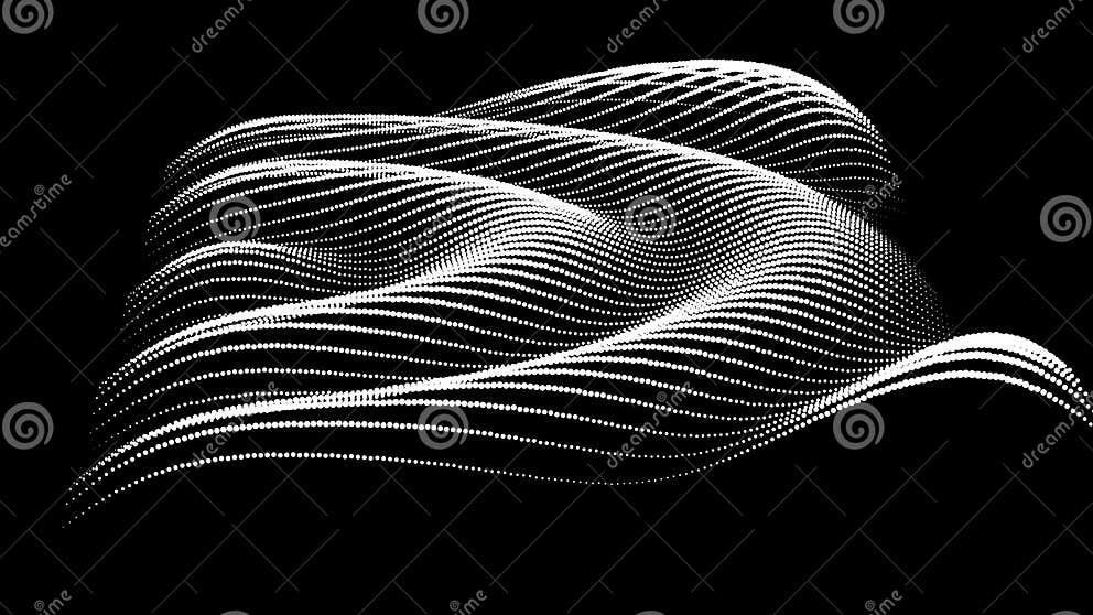 Sinusoidal Formula Distortion Sine Wave and Waveform. Graph of a 3d ...