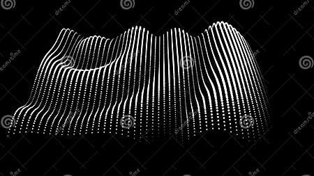 Sinusoidal Formula Distortion Sine Wave and Waveform. Graph of a 3d ...