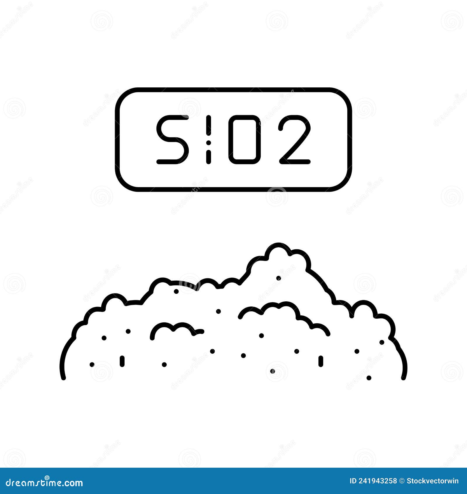 Sio2 Semiconductor Manufacturing Line Icon Vector Illustration Stock ...