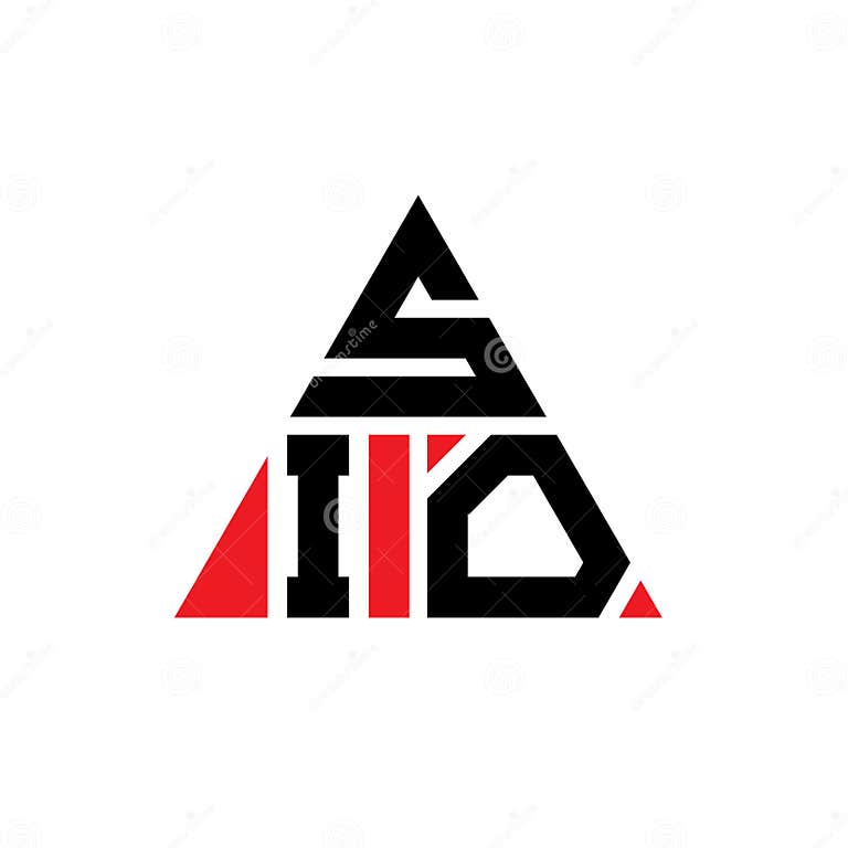 SIO Triangle Letter Logo Design with Triangle Shape. SIO Triangle Logo ...