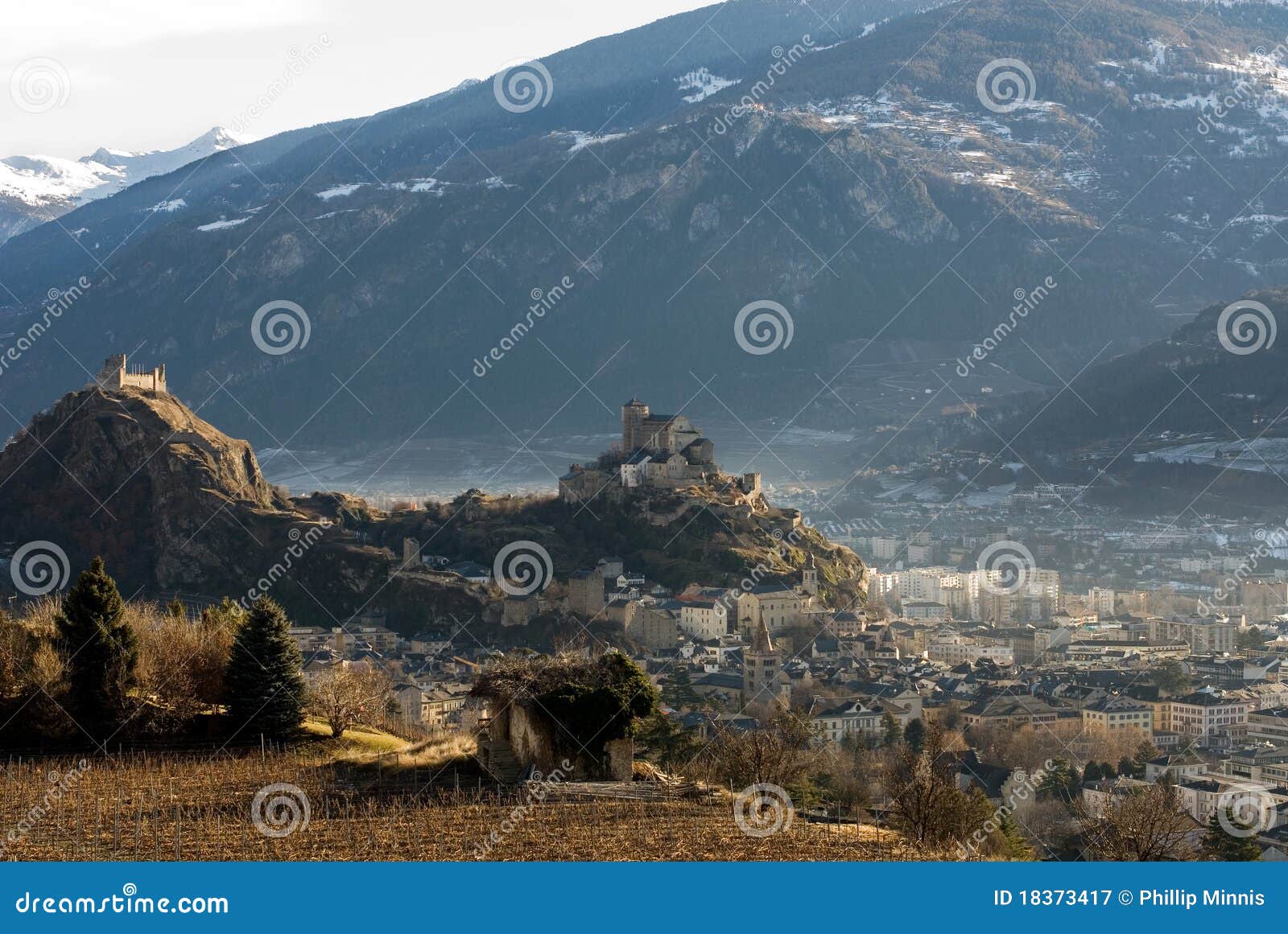 Sion, Switzerland stock image. Image of nature, countryside - 18373417